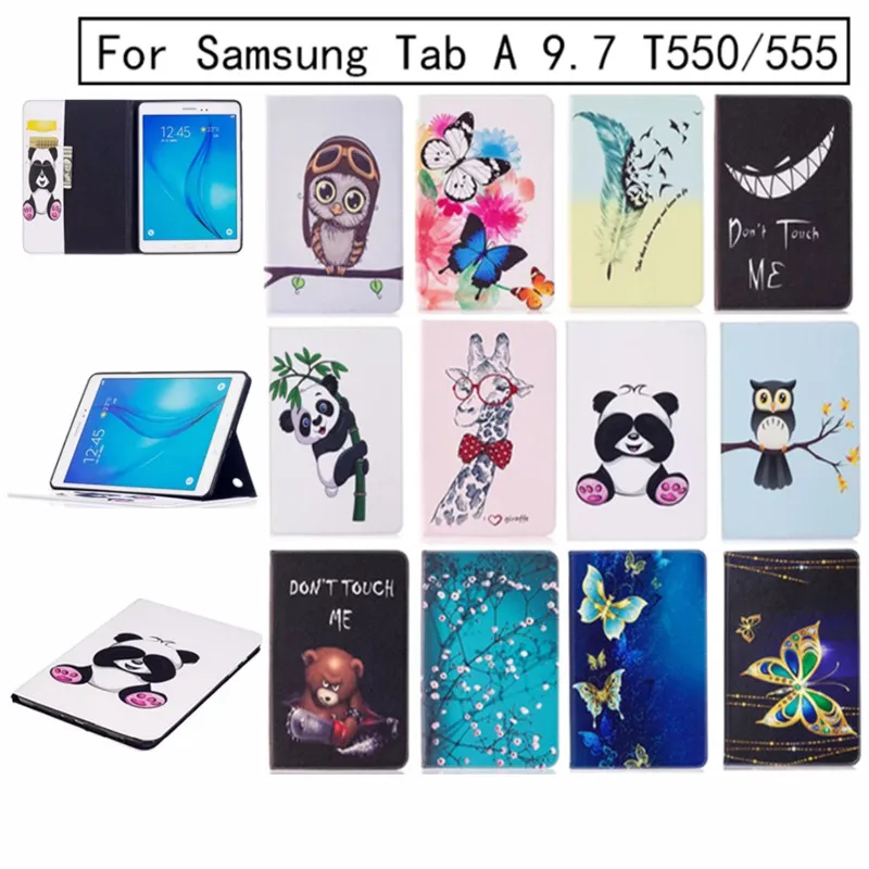 Funda de lujo para tableta Samsung Galaxy Tab A 9,7 T550 T555 P550 P555, funda de piel sintética ...