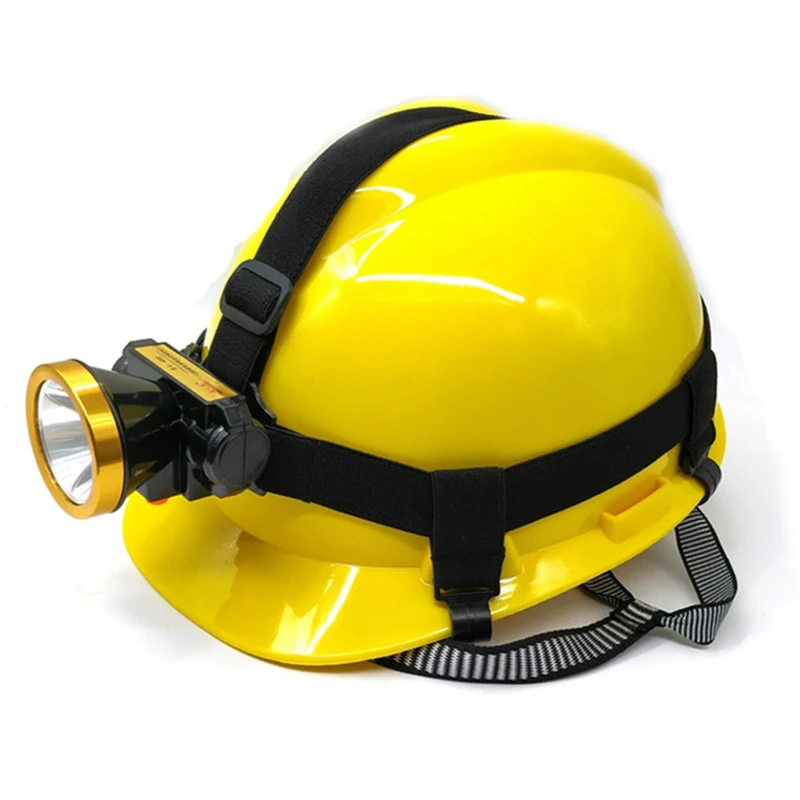 Safety Helmet With Headlights Miners Charging Lamp Hard Hat LED ...