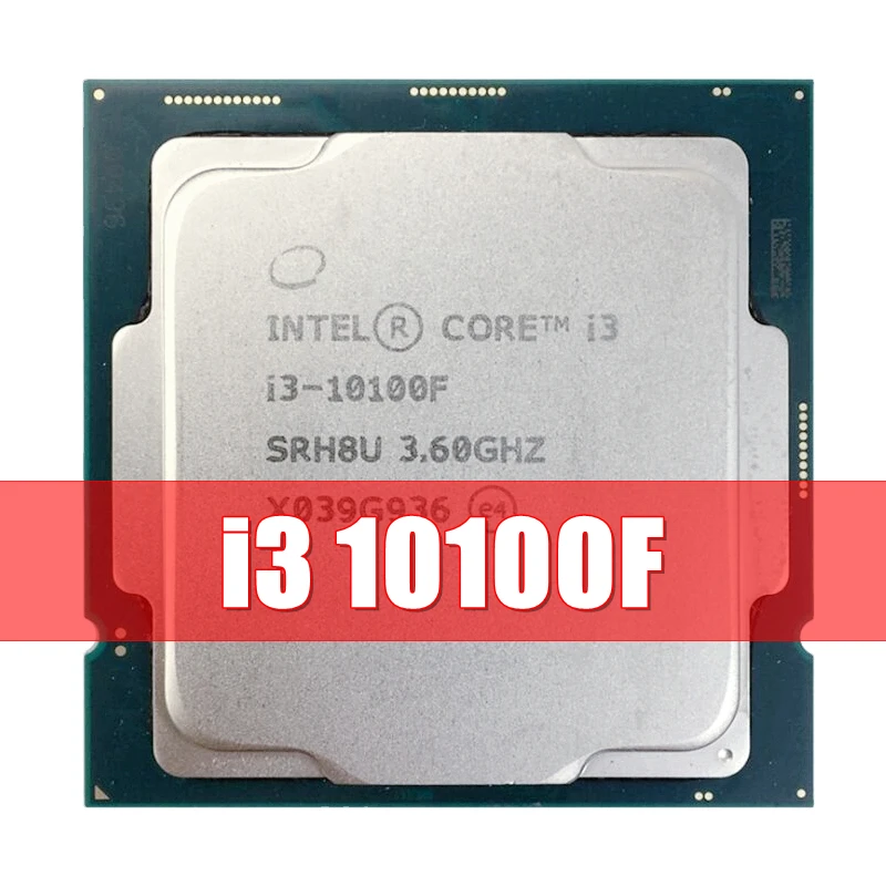 Procesador Intel Core i3 10100F i3 10100F 3,6 GHz 4 núcleos 8 hilos CPU L2 = 1M L3 = 6m 65W LGA ...