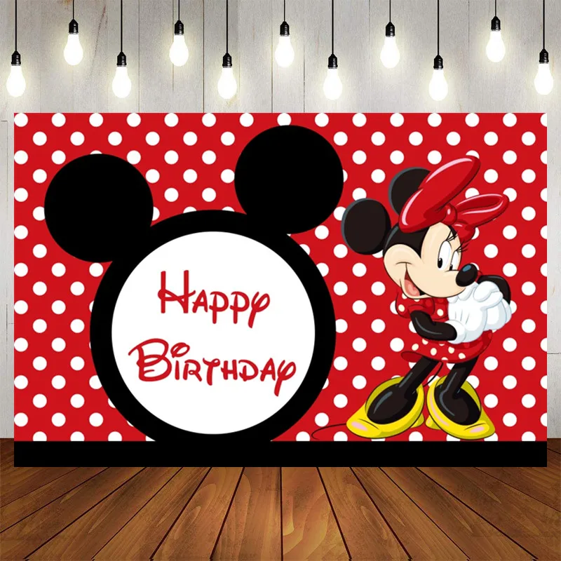 Red Minnie Mouse Background