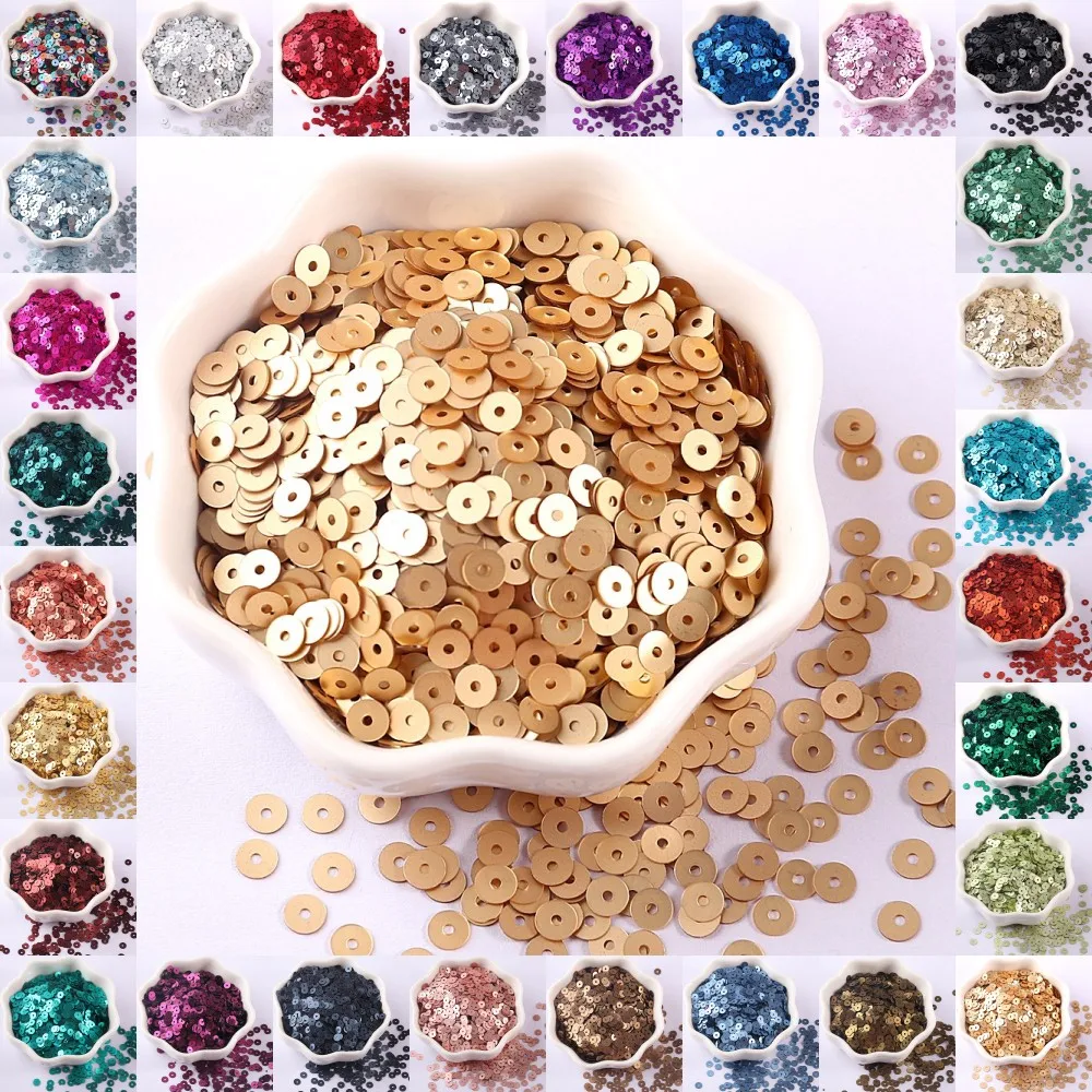4000pcs 2mm 3mm 4mm Matt Sequins Flat Round Loose Sequins Confetti ...