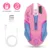 Rechargeable Wireless Mouse Silent Mouse Pink Luminous Dva Computer ...