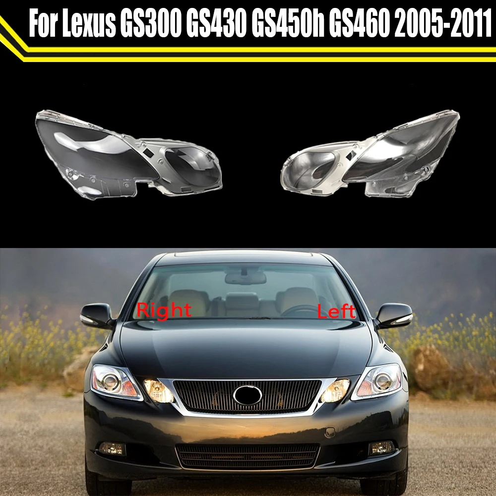 Car Headlight Glass Lens Cover Shade Shell Transparent Auto Light ...