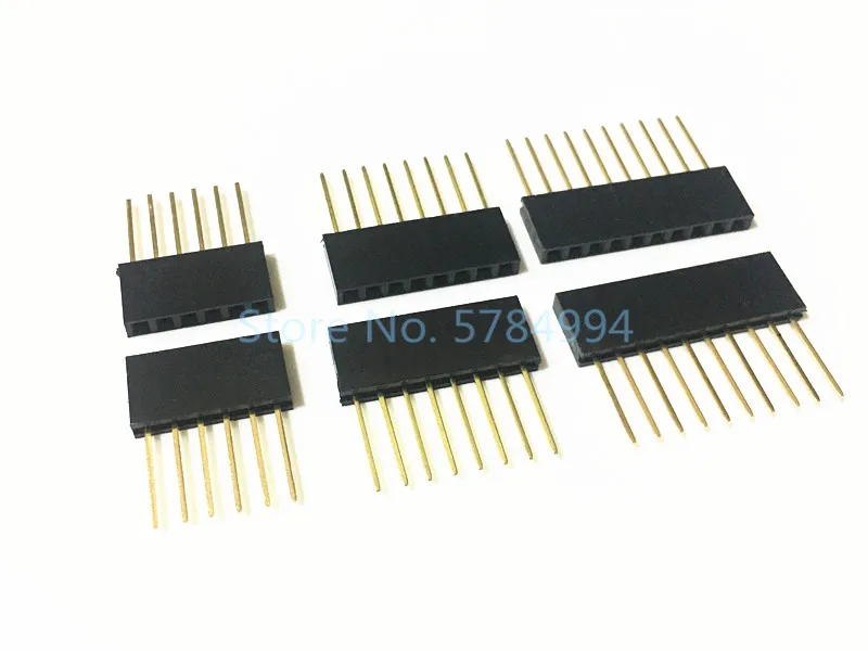 10PCS-2-54mm-Single-Row-Female-Long-pins-11mm-Breakaway-PCB-Board-Pin ...