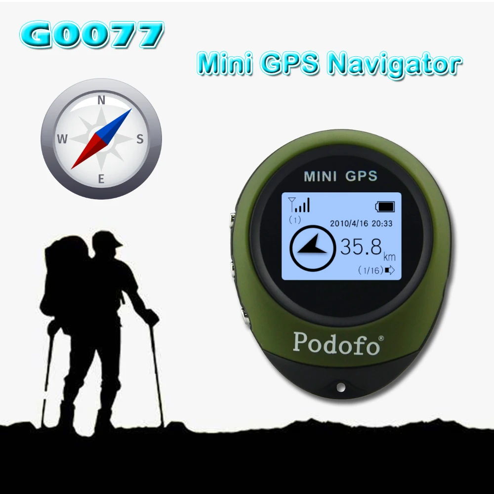 Mini rastreador gps pessoal g0077, localizador gps portátil em tempo ...