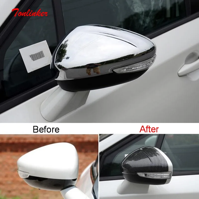 Tonlinker Exterior Car Rearview mirror Cover for CITRO N DS4 S/DS5 LS ...