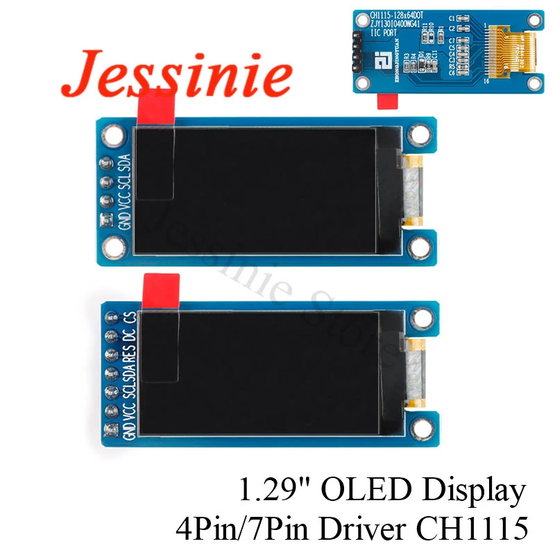 1.29 Inch Oled Module 1.29" 12864 Screen White 128x64 Oled Lcd Led Display Module Iic Spi ...