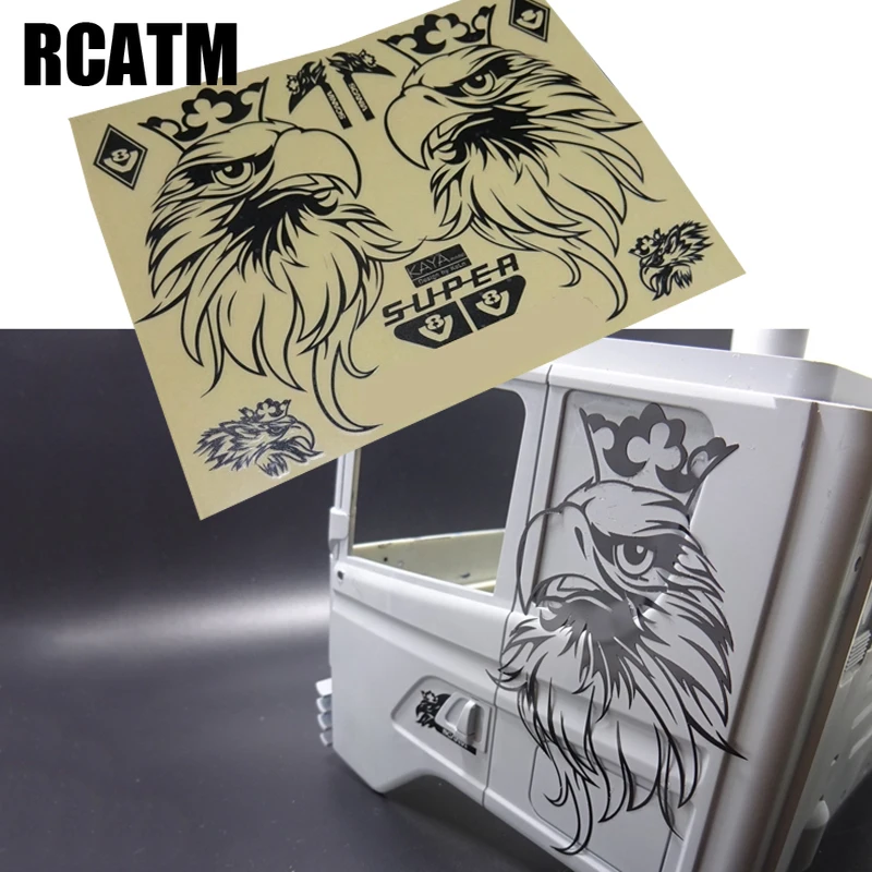 Metal Side Decorative Sticker For 1/14 Tamyia RC Truck Scania R620 R470 ...
