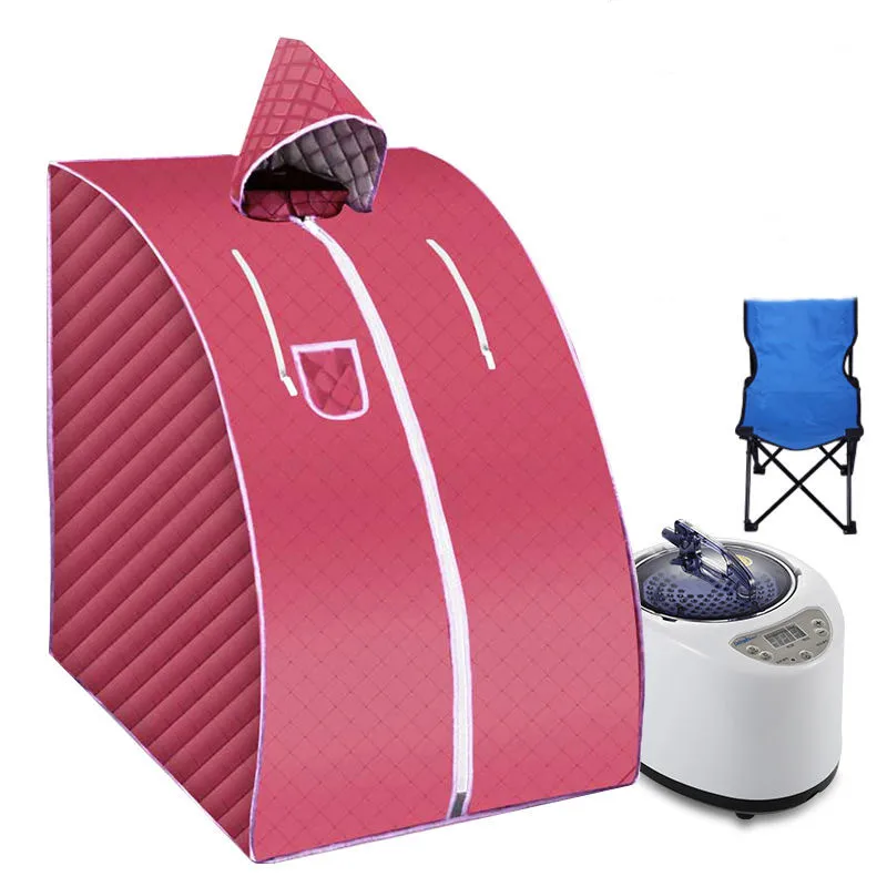 Steam Sauna With Include Fold Chair Home Sauna Bath 1000w 2l Steam Bath ...