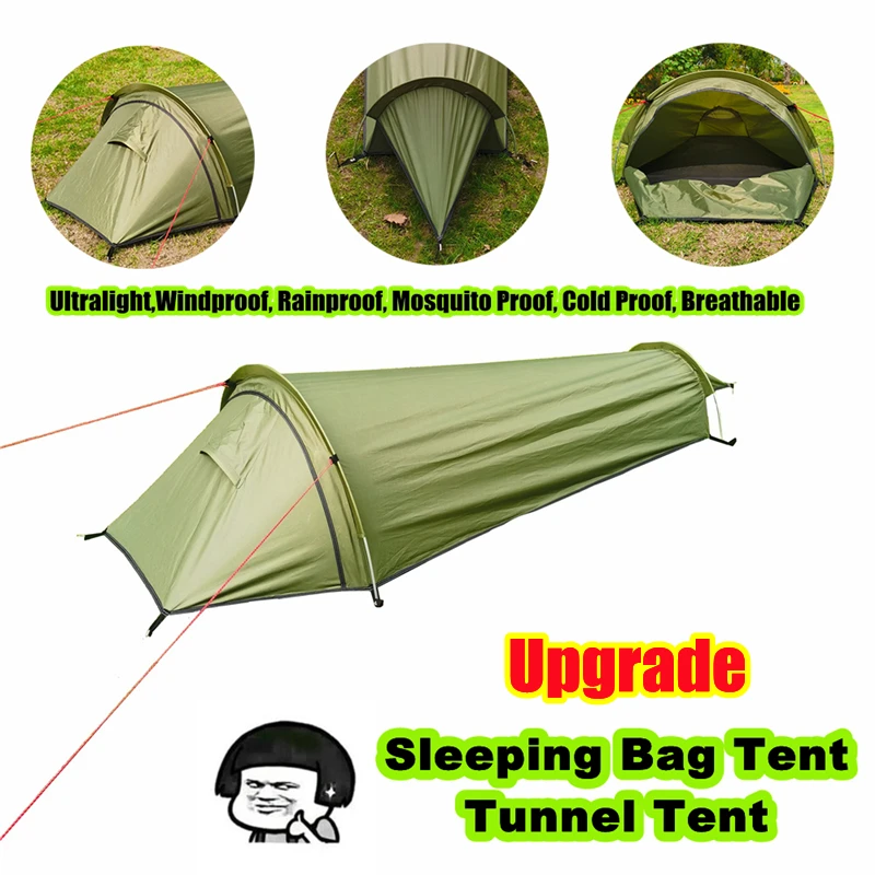Upgraded Version Sleeping Bag Tent Backpacking Outdoor Camping ...