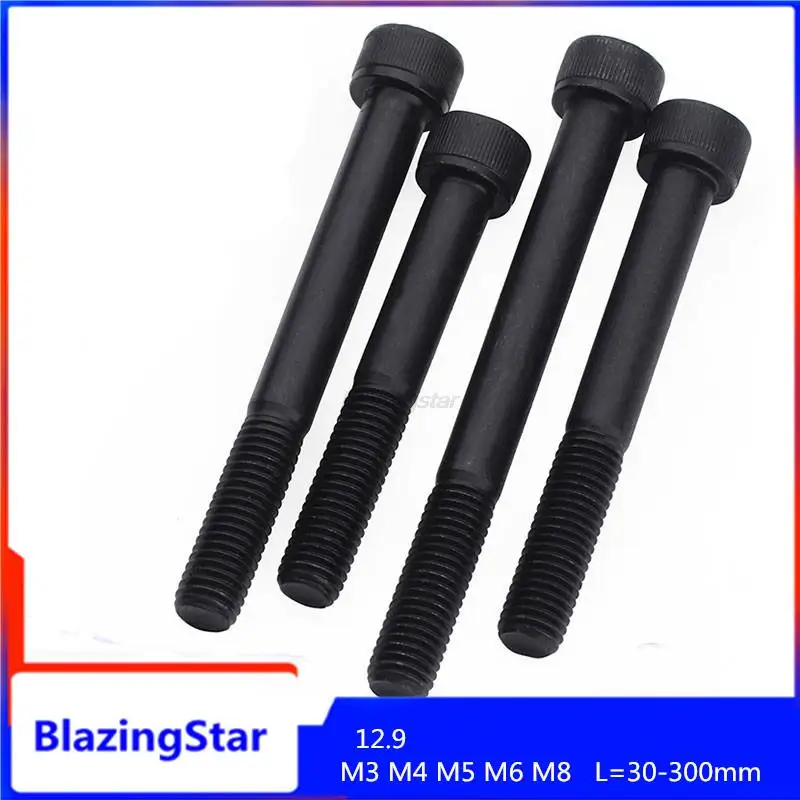 M8 Bolt M3 M4 M5 M6 M8 Button Head Socket Cap Screws Grade 12.9 Black ...
