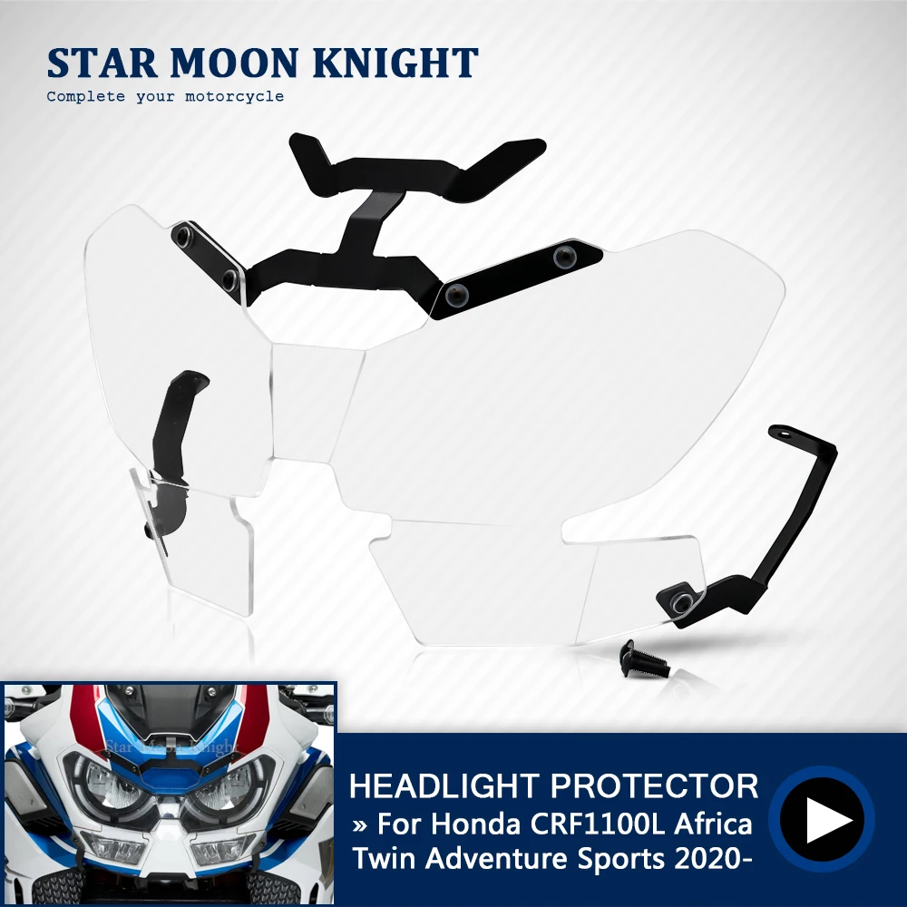 Motorcycle-Acrylic-Headlight-Protector-Guard-Lense-Cover-For-Honda ...