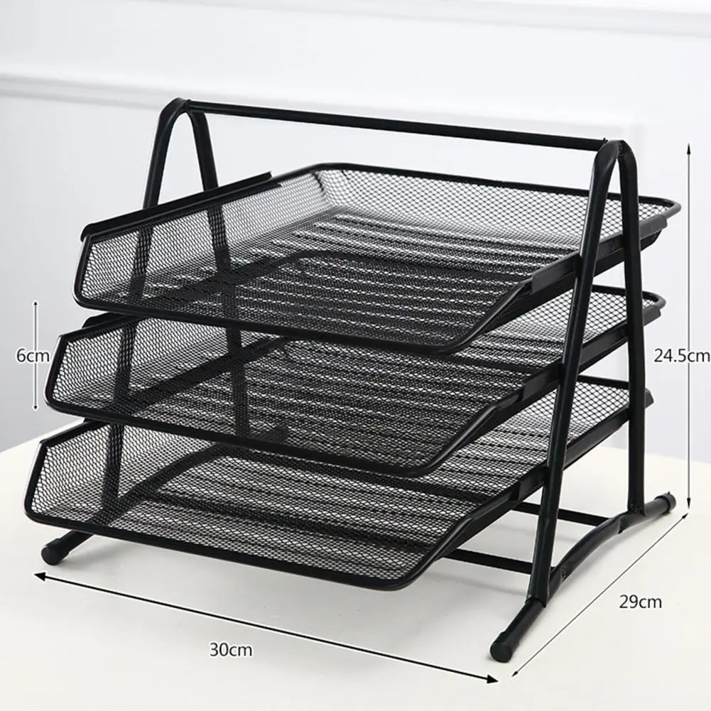 Creative-File-Tray-Desktop-Organizer-Anti-Rust-3-Layers-Metal-Wide ...