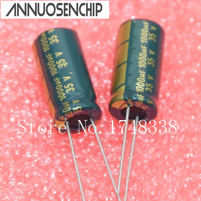 Electrolytic capacitor 35V 1000UF 10 * 20mm DIP 1000uf 35v special high ...