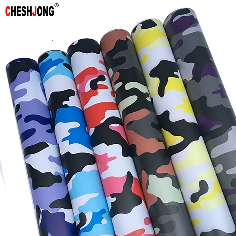 Cheshjong Camo Vinyl Film Auto Wrap Camouflage Wikkelen Auto Sticker ...