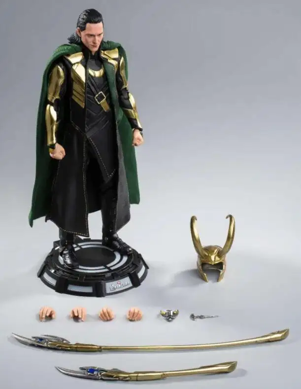 Original Marvel Loki Articulated 1/7 Action Figures Toys with LED Base ...
