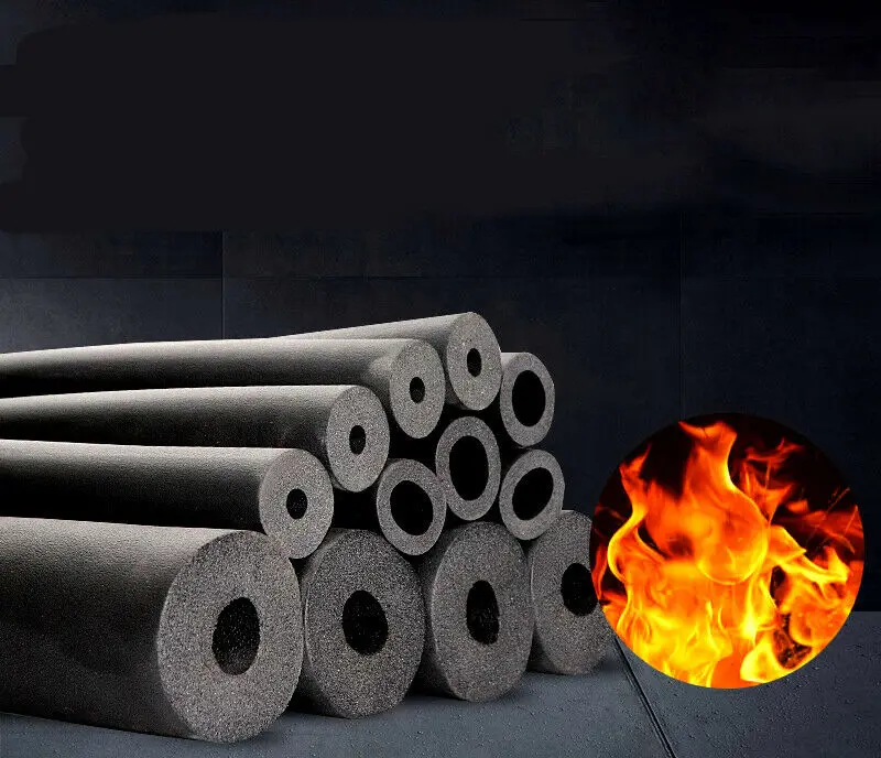 NEW-2M-Home-DIY-Lagging-Thermal-Insulation-Pipe-Sponge-Foam-Rubber-Tube ...