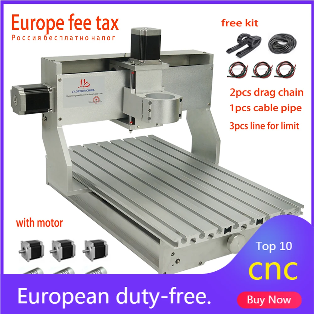CNC 3020 3040 aluminium frame cnc router kit engraving milling machine ...