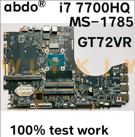 MS 17851 VER: 1.0 motherboard for MSI GT72 GT72VR MS 1785 notebook ...