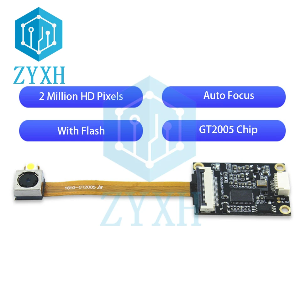 Módulo de cámara GT2005, enfoque automático de 2MP con Cable Flash FPC ...