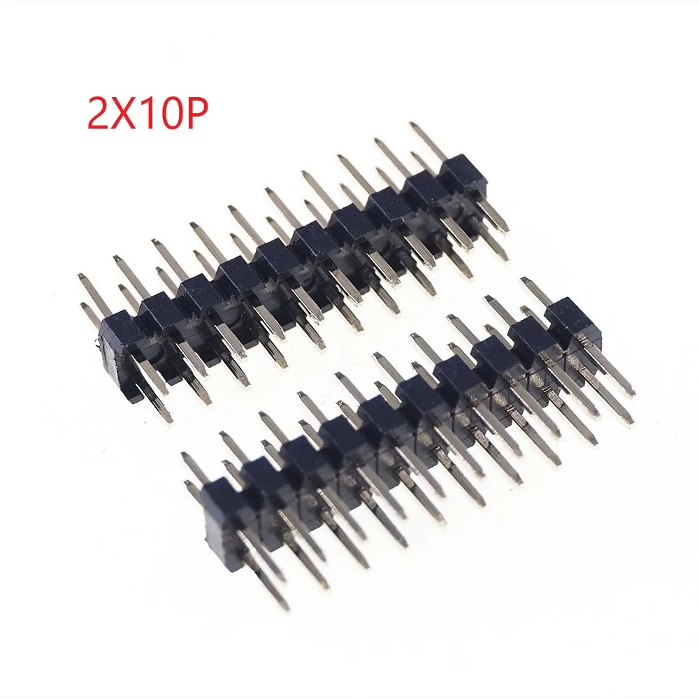 1000pcs 2x10 P 20 Pin 2.0 Mm Pin Header Male Dual Row Straight Pcb 180 ...