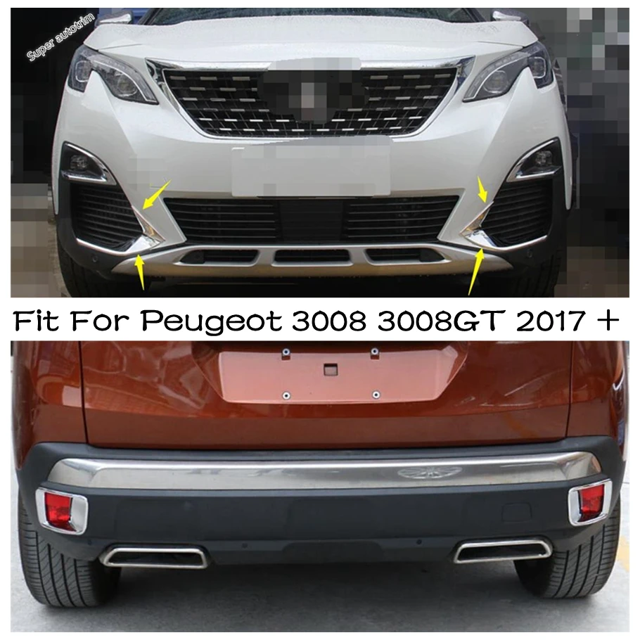 ABS Chrome / Carbon Fiber Look Front + Rear Fog Lights Lamps Frame ...