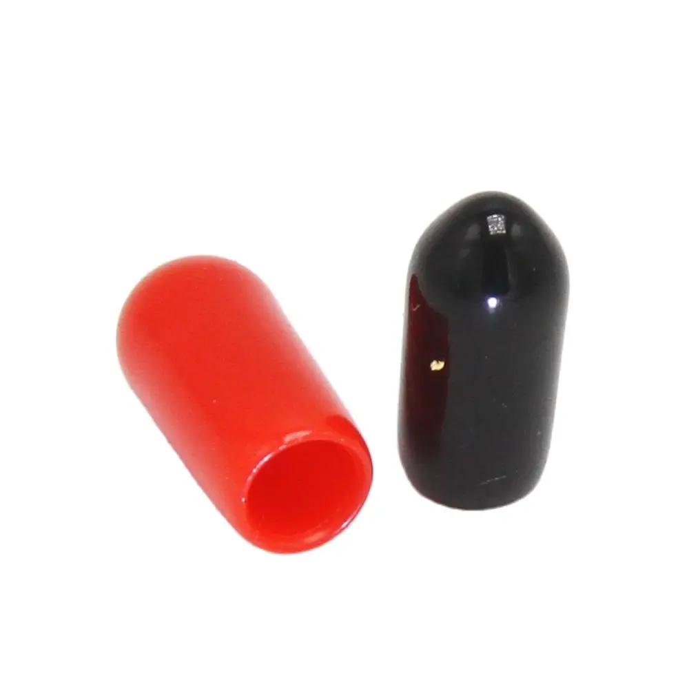 Black 5mm Protective Cover Rubber Covers Dust Cap For Connector Or ...