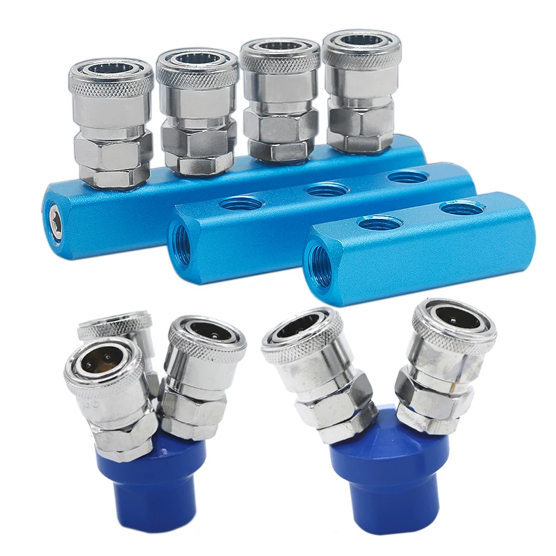 Pneumatic-Fittings-Compressor-Fitting-1-4-Quick-Connector-Air-Gas ...