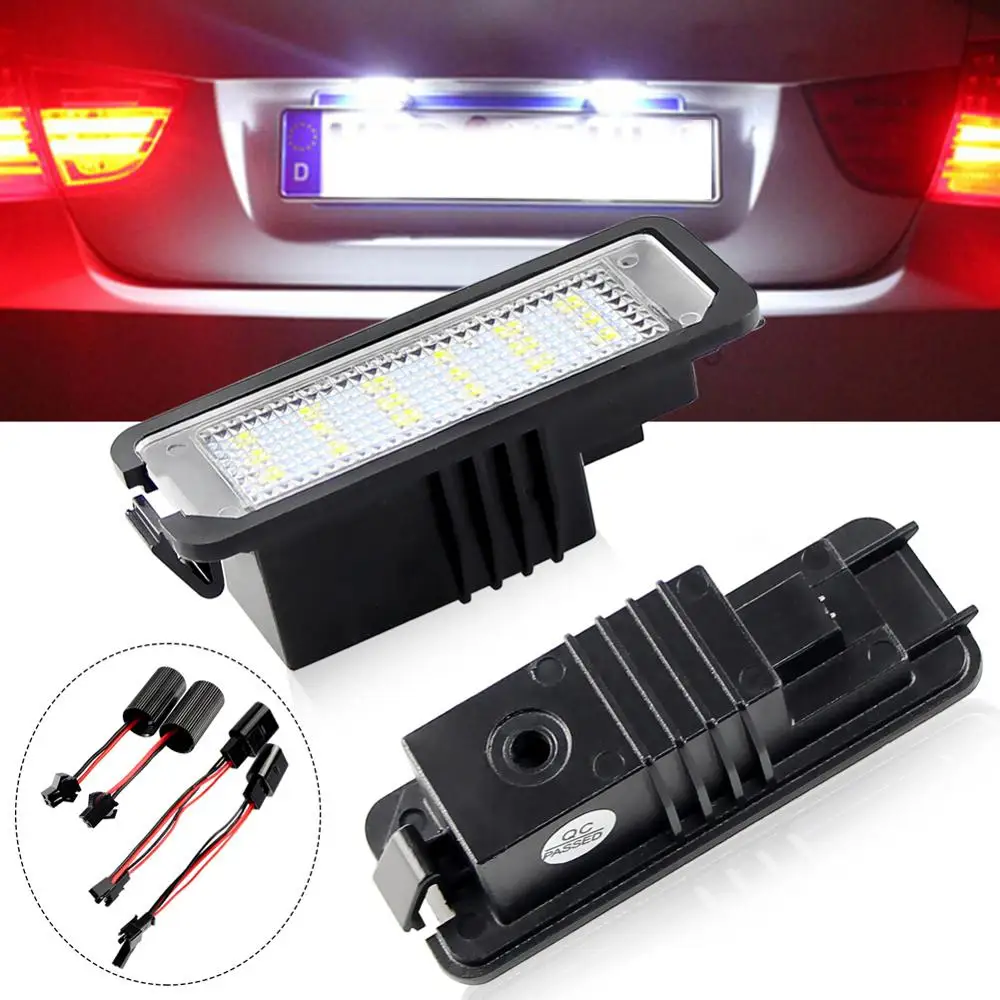 12V 3W LED Number License Plate Light Lamp canbus no error For vw ...
