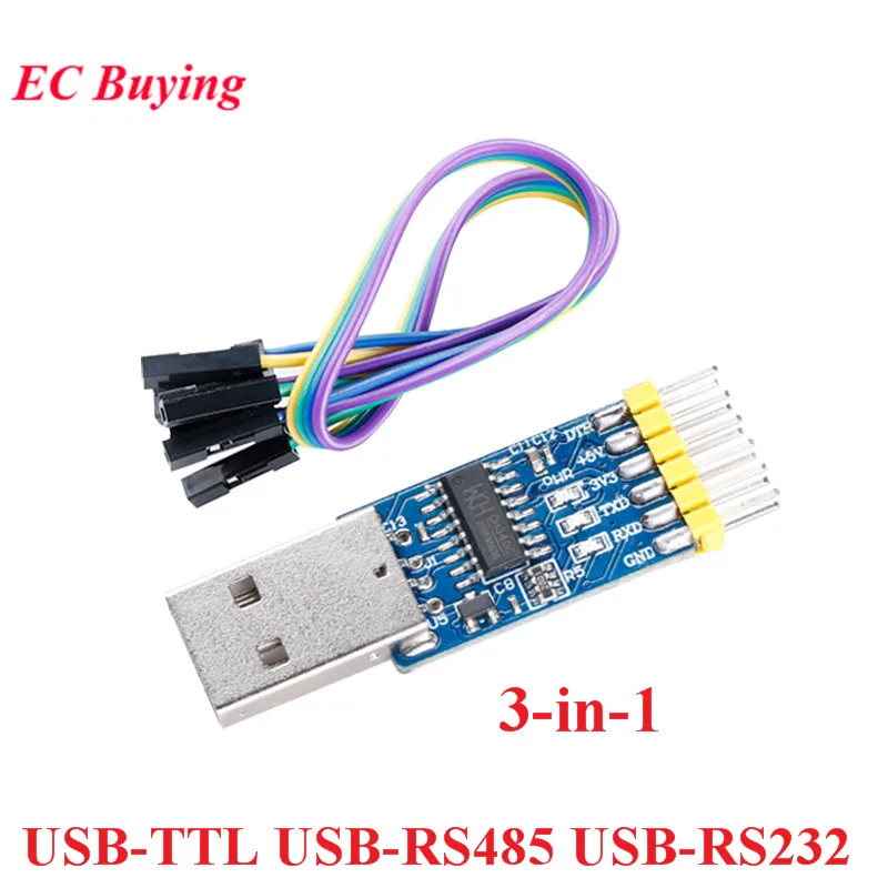 3-in-1-CH340-USB-to-USB-TTL-RS485-232-Serial-Port-Converter-Module ...