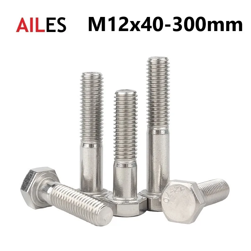 M12-External-Hexagon-Head-Screws-with-Half-Thread-12mm-x-40-45-50-130 ...