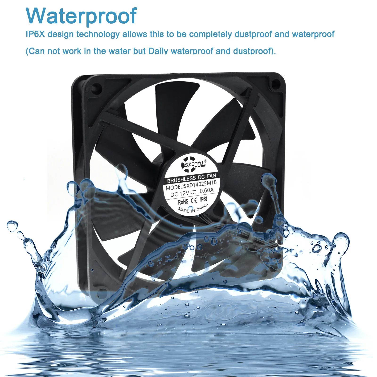 140mm-14cm-Computer-Case-Cooling-Fan-PC-Waterproof-Dustproof-2900RPM ...