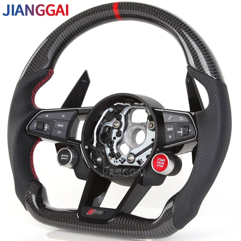 Fit-For-Audi-R8-TTS-TT-Steering-Wheel-2010-2021-Models-100-Carbon-Fiber ...