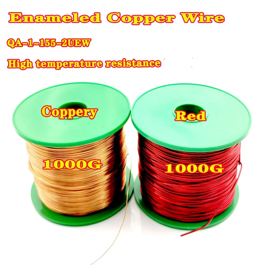 0,1 0,13 0,16 0,2 0,31 0,4 0,25 0,65mm alambre de cobre esmaltado de poliuretano resistencia a ...