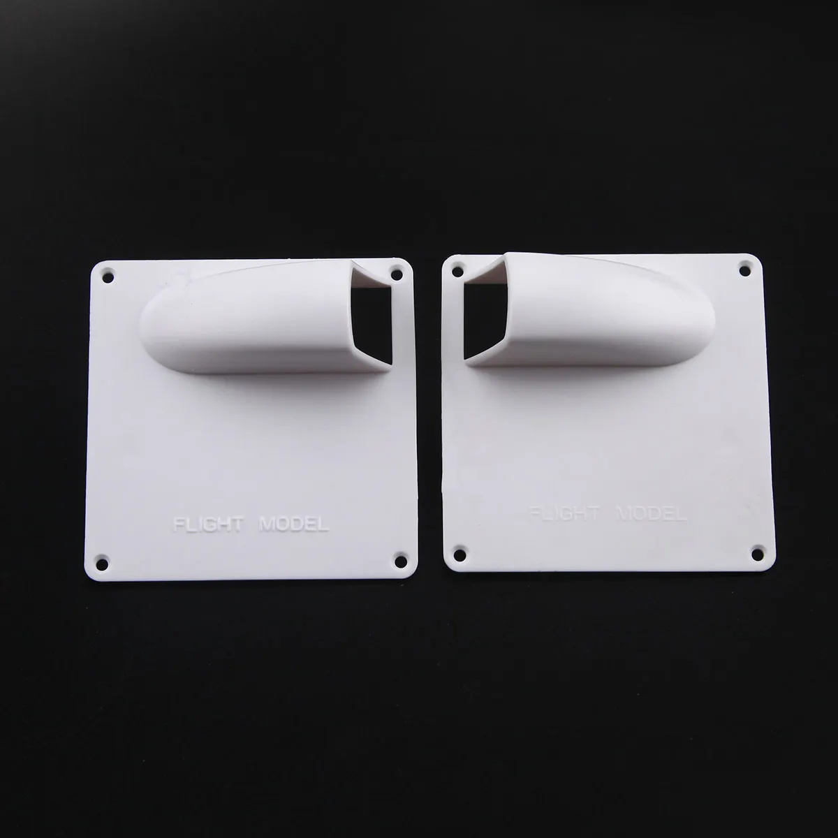 1 Pair White Plastic Rc Servo Covering Plate Cover Board For Fixed Wing ...