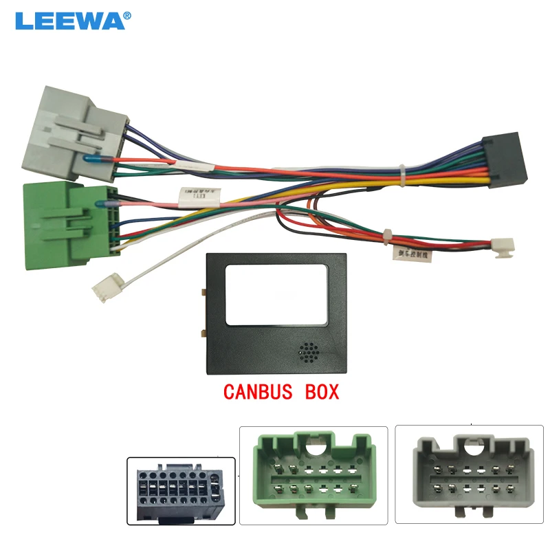 LEEWA-Car-16pin-Audio-Wiring-Harness-With-Canbus-Box-For-Volvo-S80-99 ...