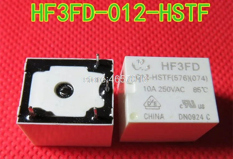 10pcs/lot HF3FD 012 HSTF Relay 4 pin 12V 10A HF3FA 012 HTF HSF|Relays| - AliExpress