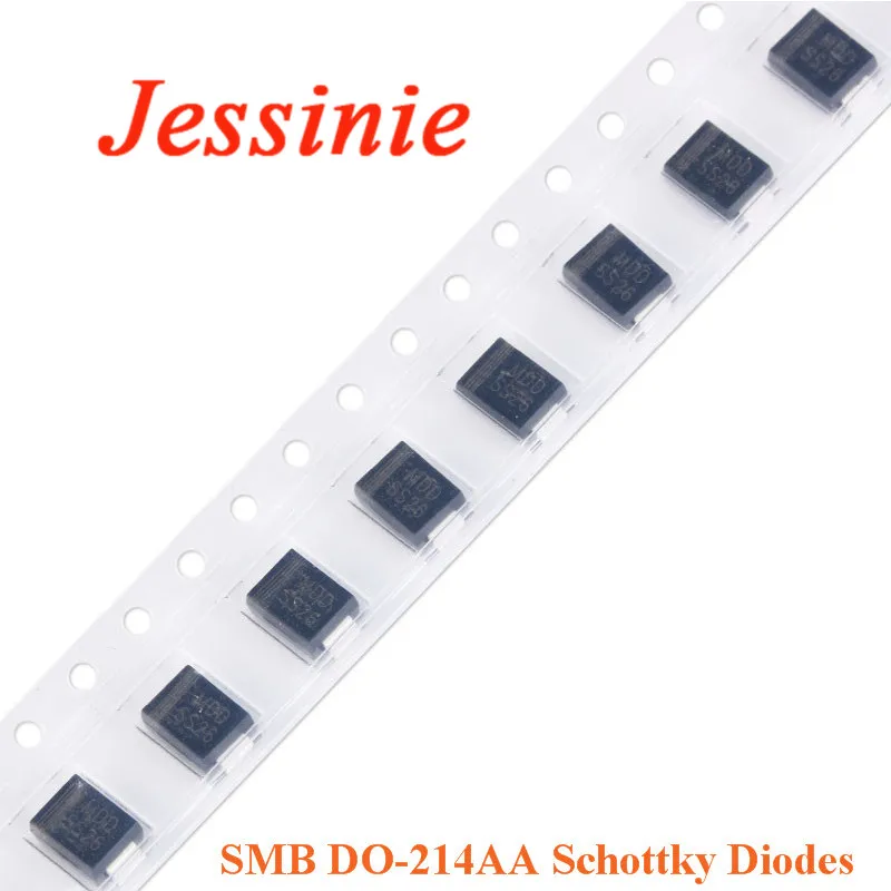10 قطعة SMB DO-214AA SMD صمامات شوتكي SK54 SS24 SS26 SS34 SS36 SS54 SS56 SS210 SS310 SS510 ...