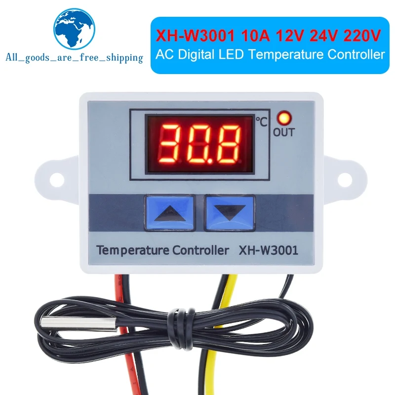 TZT-W3001-Digital-Control-Temperature-Microcomputer-Thermostat-Switch-Thermometer-New ...