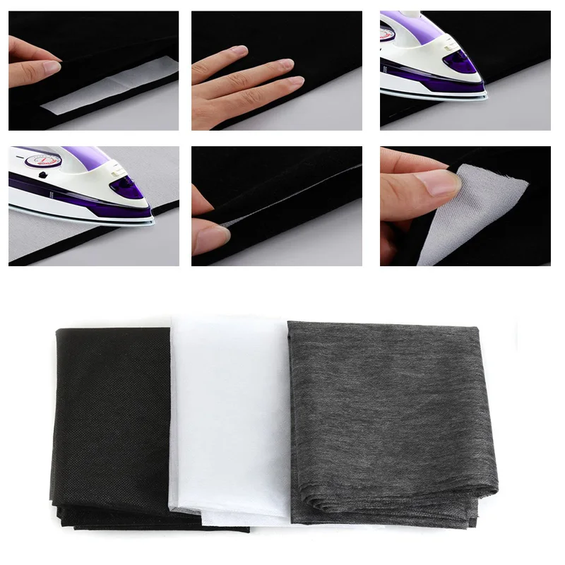 2-1M-Easy-Iron-On-Sewing-Fabric-Join-Patchwork-Interlining-Double-Faced ...