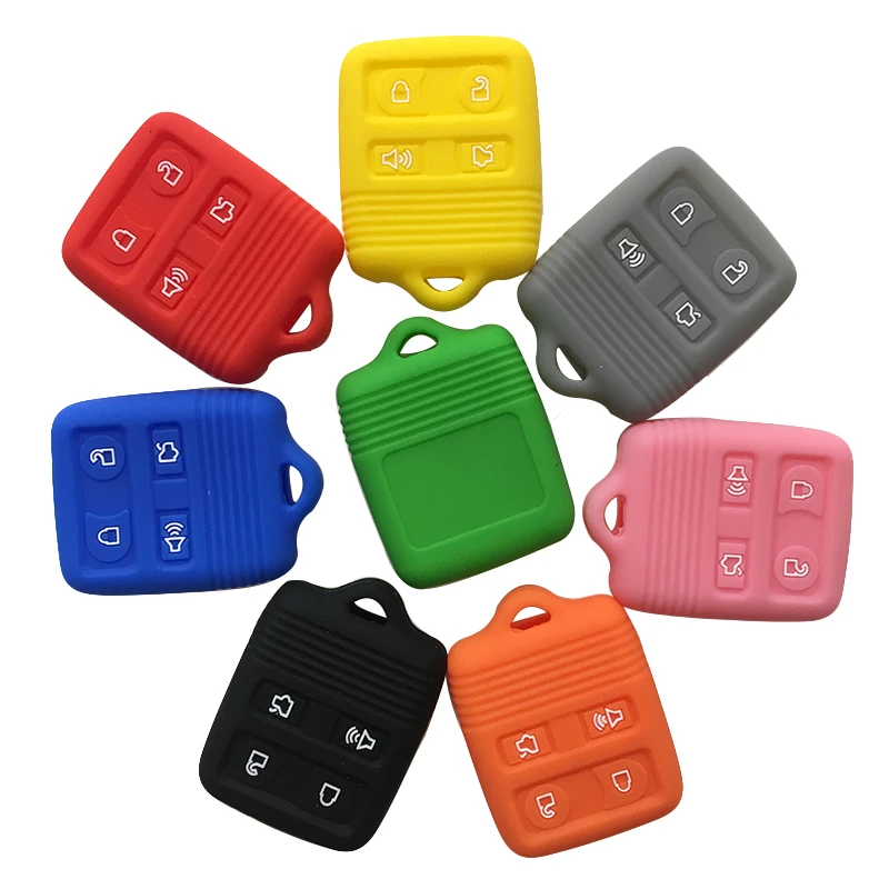Silicone Car Key Cover FOB Case For Ford Focus F150 F250 E150 Ranger ...