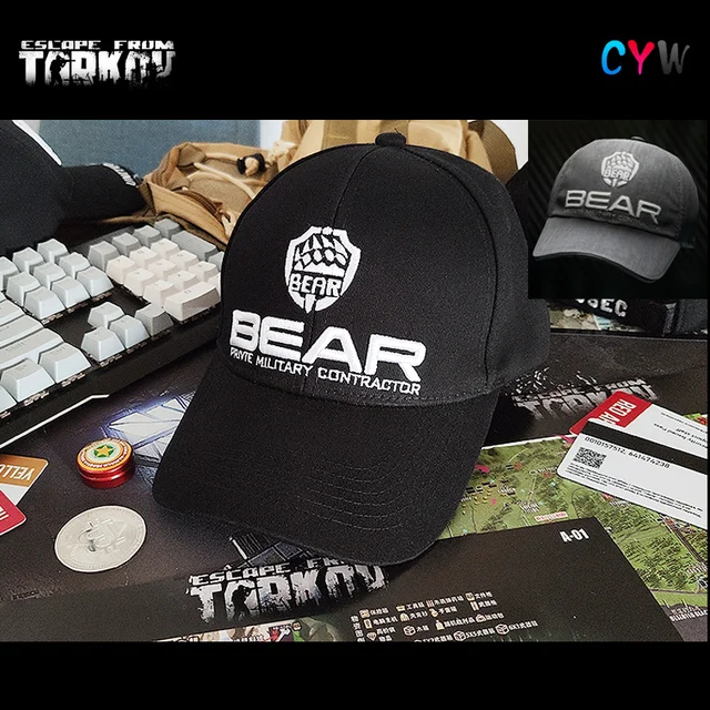 Escape From Tarkov Baseball Caps Cosplay USEC BEAR Basdball Cap ...