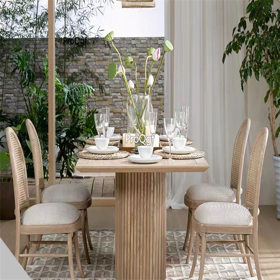 Prodgf 1 Set 120cm Length Height 90cm Wood Dining Table - Dining Tables ...