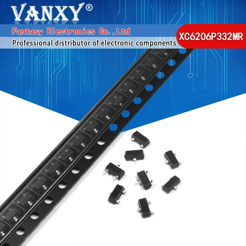 100pcs Xc6206p332mr Sot-23 Sot Xc6206p332 Sot23 Xc6206 Smd(662k ...