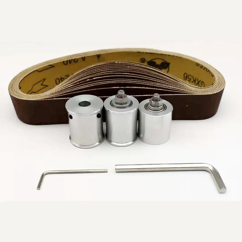 Aluminum-Alloy-30mm-DIY-Mini-Belt-Sander-Conveyor-Driving-Wheel-For5-6 ...