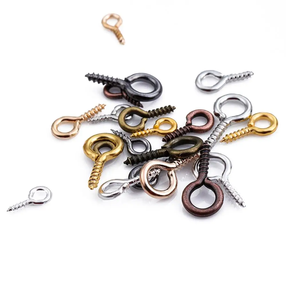 200pcs-Small-Tiny-Mini-Eye-Pins-Eyepins-Hooks-Eyelets-Screw-Threaded ...