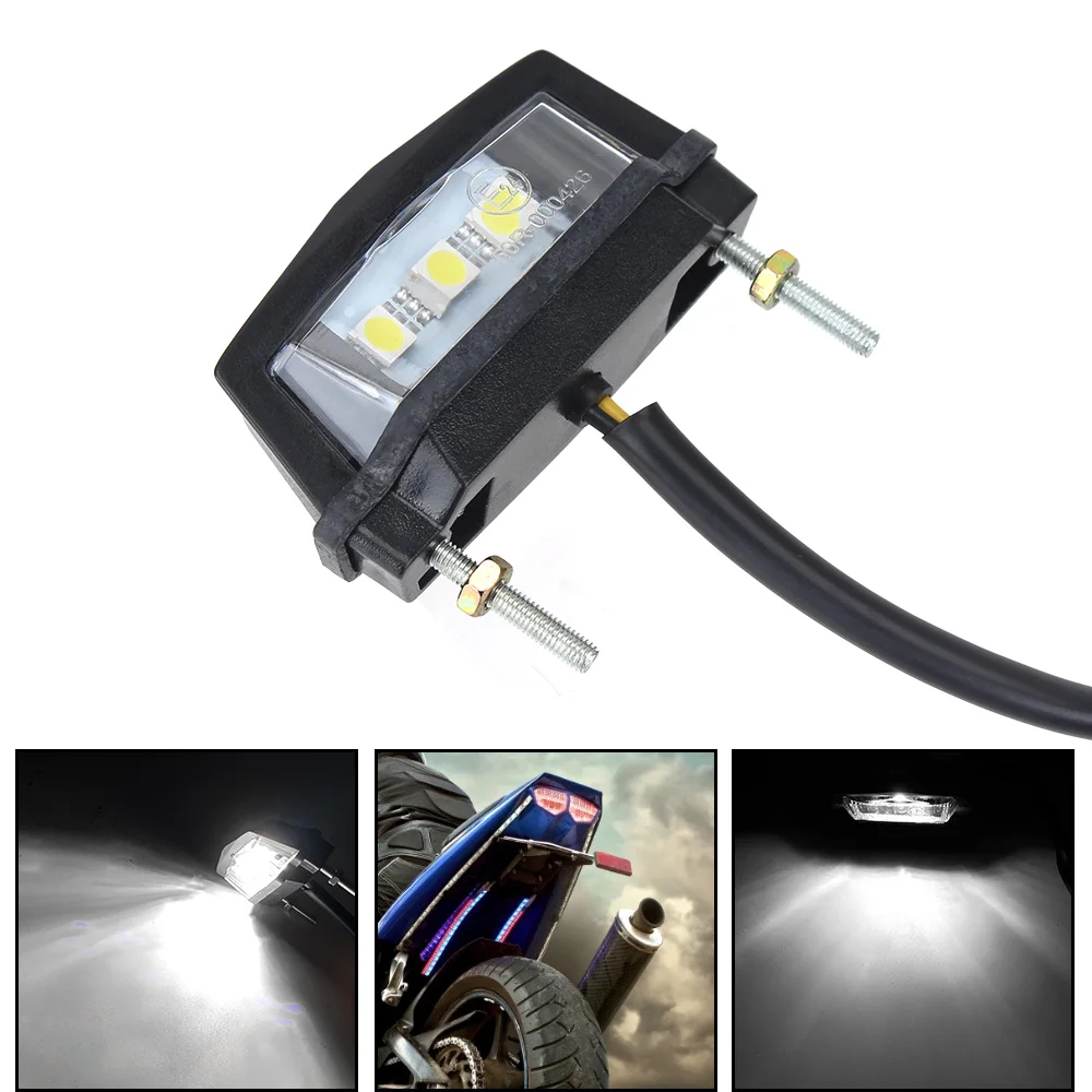 12V-Motorcycle-Taillight-LED-License-Plate-Light-Rear-Stop-Brake-Signal ...