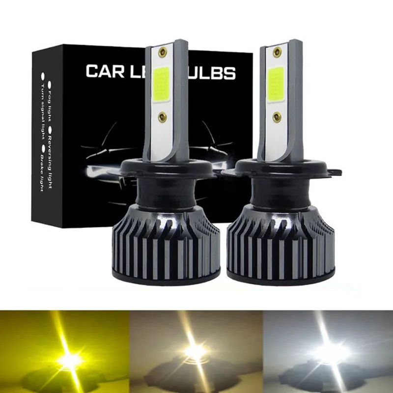 2pcs H1 H7 H4 20000LM HB3 HB4 880 H11 H8 9006 9005 LED Car Headlight Bulb Diode Fog Lamps Auto ...