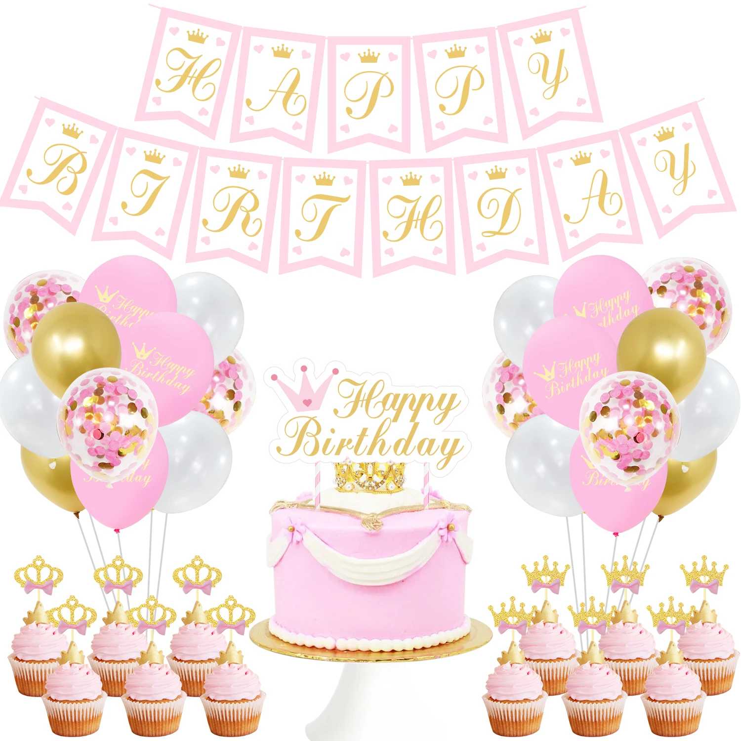 Princess Birthday Balloon Decoration Pink Princess Birthday princess-birthday-balloon-decoration-pink-princess-birthday