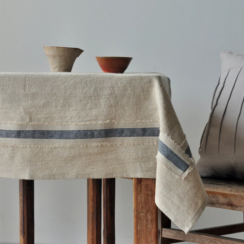 Tablecloth Modern minimalist style rectangular linen patchwork ...